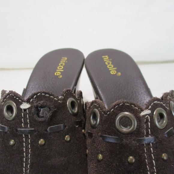 Nicole | Shoes | Nicole Womens Brown Platform Clog Heels Sz 6 M | Poshmark